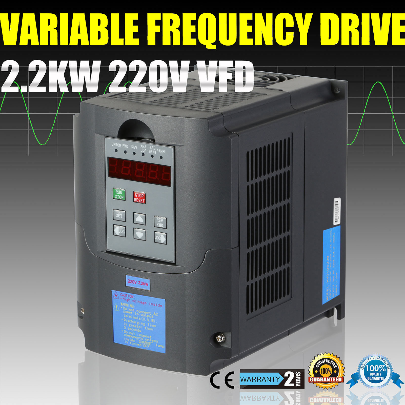 2.2KW Variable Frequency Drive 10A 220V Single Phase Converter 3HP Motor VFD | eBay